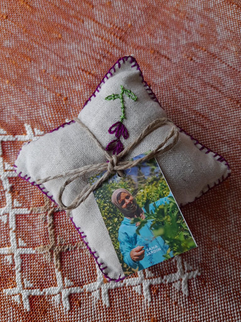 Dried Flower Sachet set of 2, mauve - Mushmina